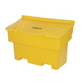Stackable Grit Salt Bin, Yellow - 250kg - Peacock Salt - Peacock Salt