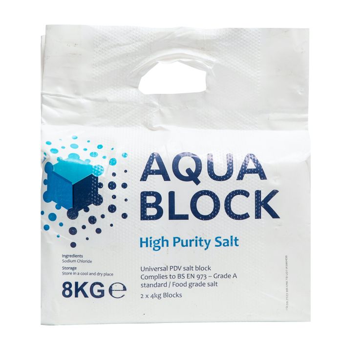 Aqua Salt Blocks, Water Softeners - 2 x 4kg - Peacock Salt - Peacock Salt