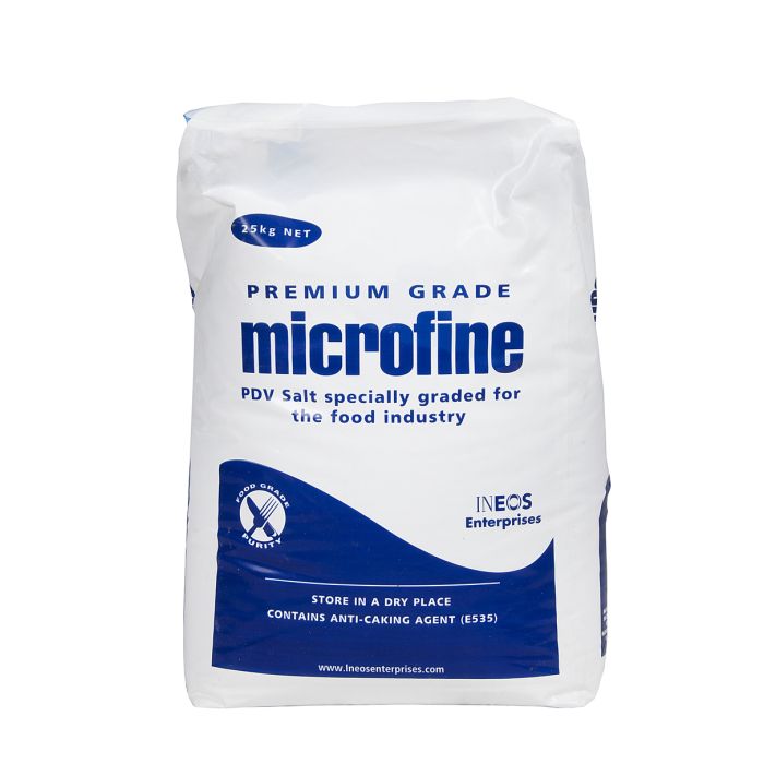 Microfine PDV Salt with Silica - 25kg bag - Peacock Salt - Peacock Salt