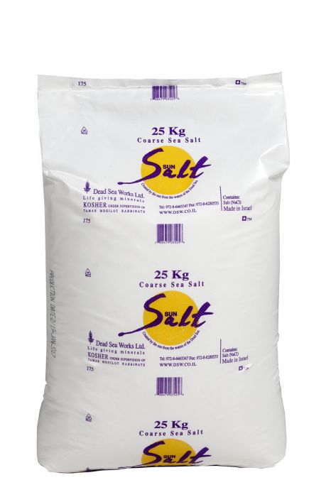 Sun Coarse Sea Salt 0.8-2mm grain - 25kg bag - Peacock Salt - Peacock Salt
